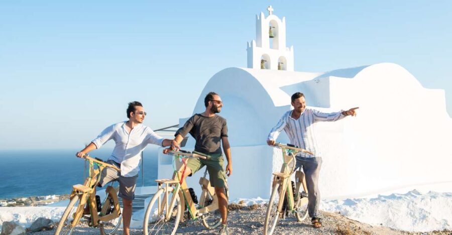 Santorini's Private Wooden E-Bike Tour with Lunch or Dinner - What’s Included and Practical Details