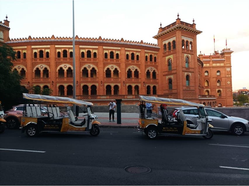 Tour with Private guide in Tuk Tuk through Madrid Torero - The Itinerary: From Royalty to Football