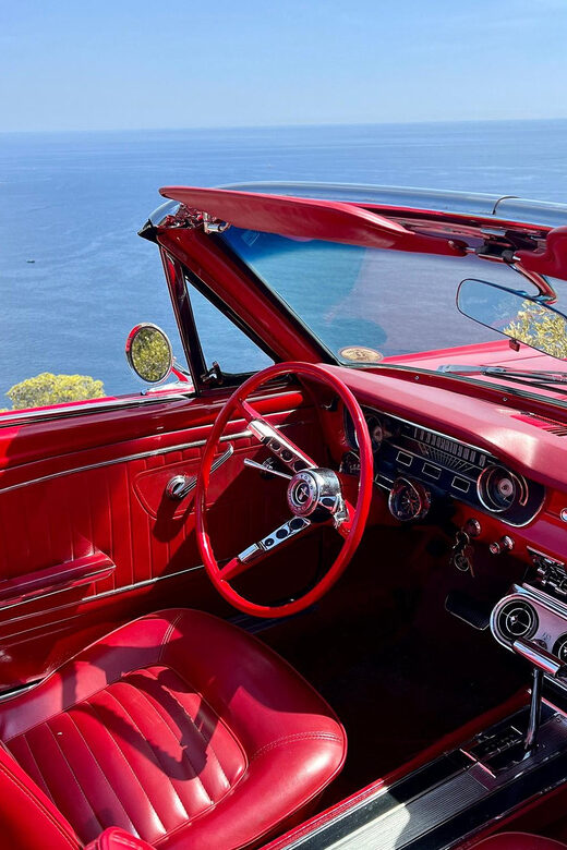 Tourist tour on French Riviera in a Ford Mustang convertible - A Closer Look at the Experience