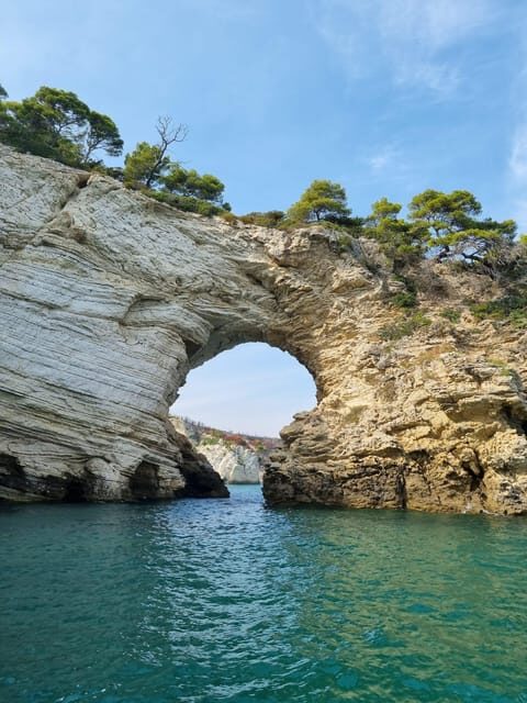 Vieste: South coast boat excursion with swim stop - The Magic of Sea Caves and Coastal Landmarks