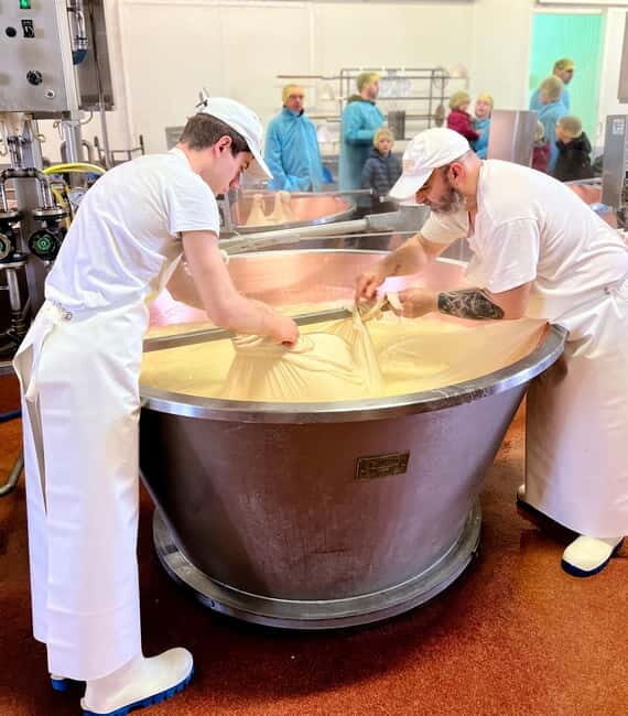 What a day: Parmesan, Balsamico , Lambrusco Taste&Tour+Lunch - First Stop: Caseificio Bio Reggiani – Parmesan Perfection