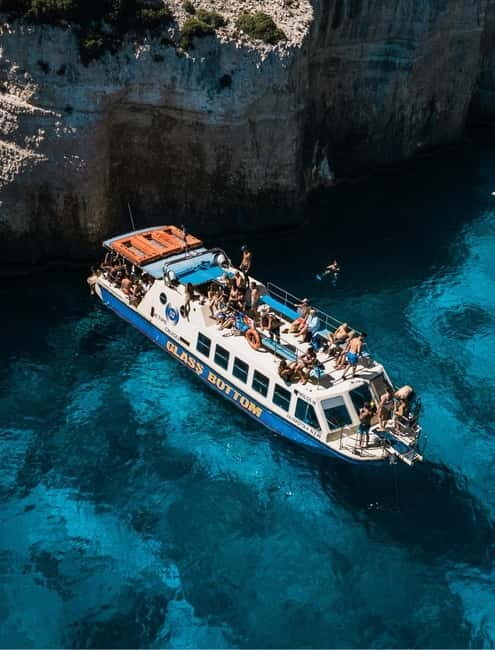 Zakynthos Full day tour of Shipwreck, Blue Caves, Xigia - Transportation, Timing, and Group Size