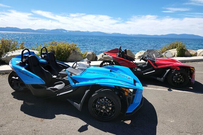 4 Hour Red Polaris Slingshot Rental around Lake Tahoe - Visualizing the Experience
