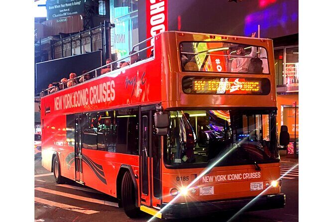 75-Minutes NYC Sightseeing Night Double Decker Bus Tour - Brooklyn Bridge and East River