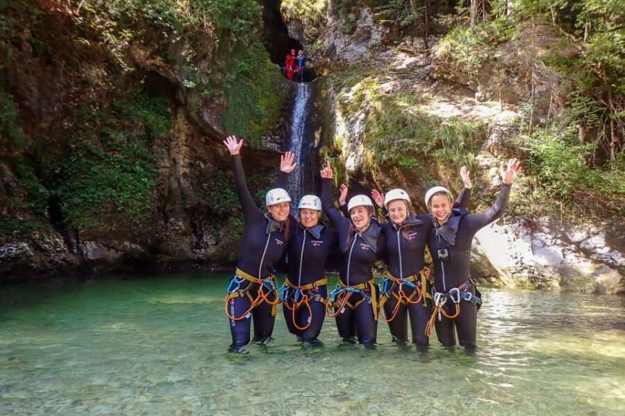 Bled: Guided Canyoning Tour with Transport - Itinerary Breakdown