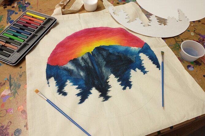 Colorado Inspired Inktense Painted Stocking or Tote Bag Class - The Location and Practical Details
