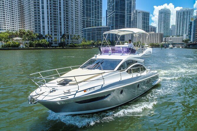 Cruise Miami in a Luxurious Azimut Flybridge Yacht - The Itinerary and Stops
