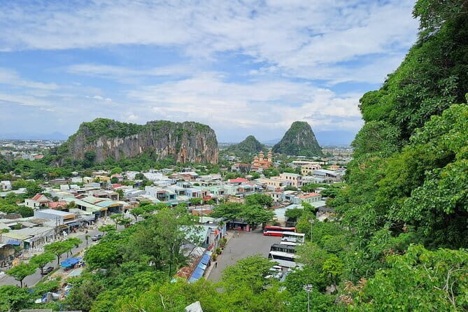 Da Nang city: Marble Mountains-Lady Buddha -Dragon/ Love Bridges - The Lady Buddha: A Towering Symbol of Peace and Faith