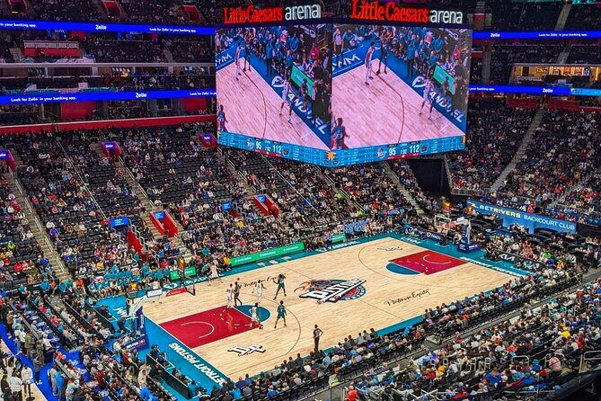 Detroit Pistons Basketball Game Ticket at Little Caesars Arena - Authenticity and Atmosphere