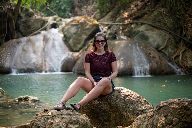 Erawan Waterfall & Train Tour from Kanchanaburi  Full Day - Stop 2: Erawan National Park and Waterfalls