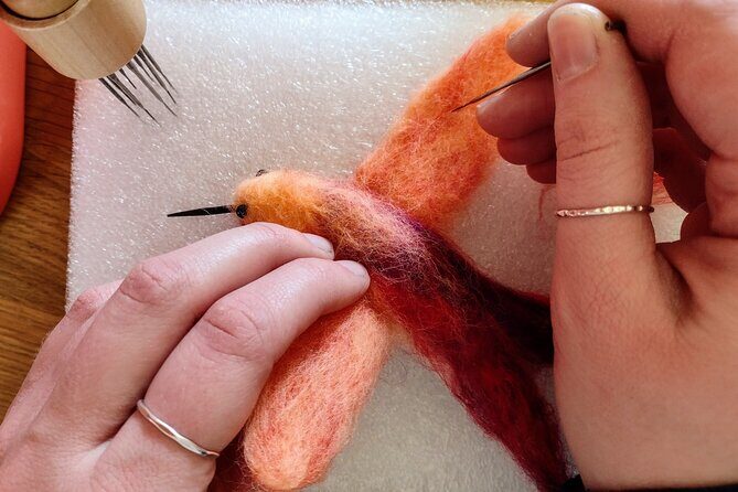 Felting Hummingbird Ornament Class in Estes Park - What to Expect from the Hummingbird Felted Ornament Class