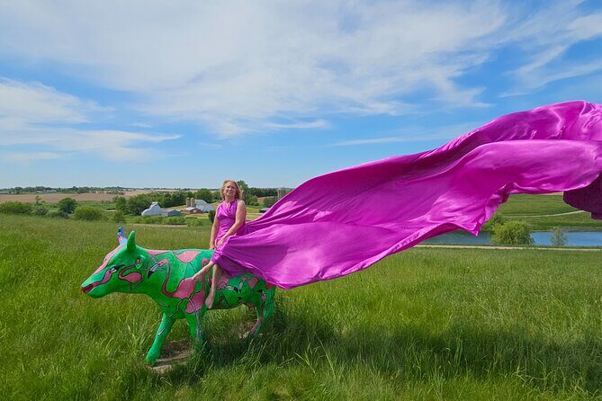 Flying Dress Photo Shoot in Madison WI - Locations and Scenery