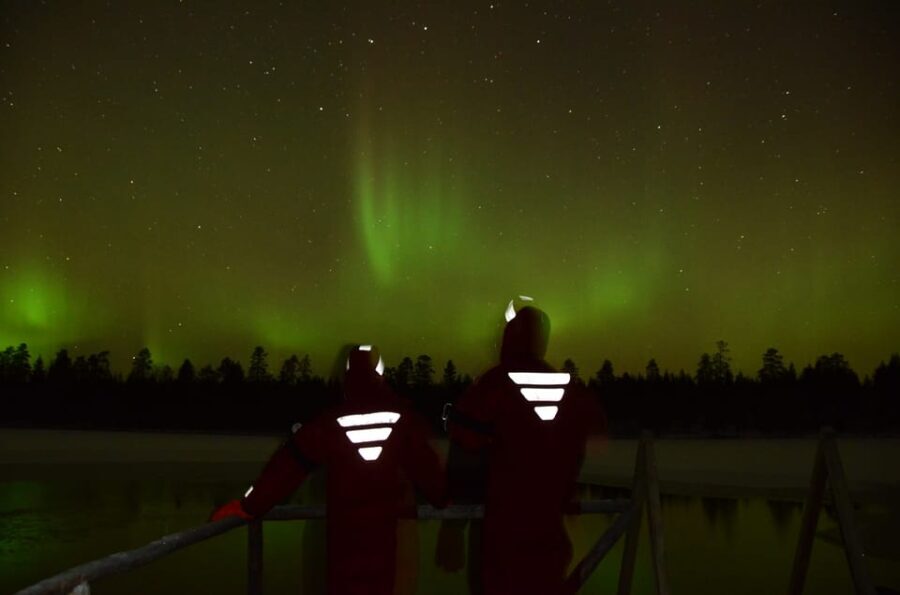 From Rovaniemi: Ice Floating under Aurora Borealis - The Floating Experience