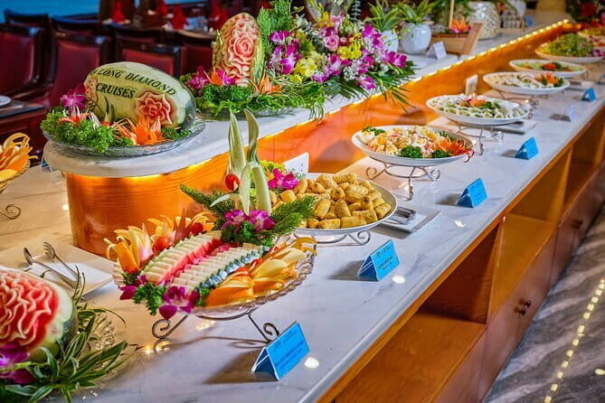 Halong Bay 5-Star Day Cruise, Buffet Lunch, Cave, Kayak, Transfer - Food and Beverage