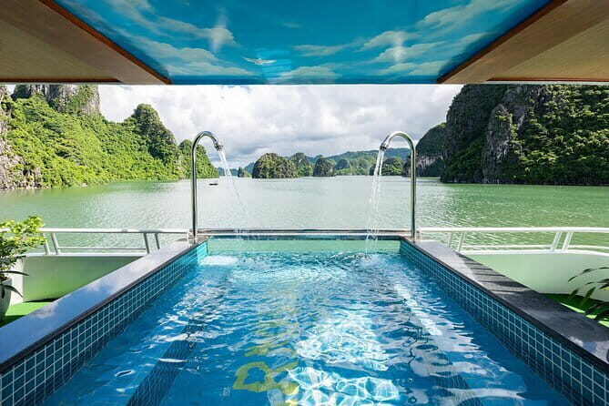 Halong Bay Top Luxury Cruise: Caves, Kayak, Swim & Jacuzzi - Relaxation and Refreshments