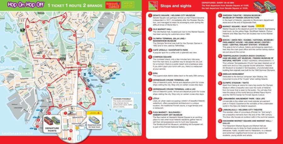 Helsinki: City Sightseeing Hop-On Hop-Off Bus Tour - Exploring Helsinki at Your Own Pace