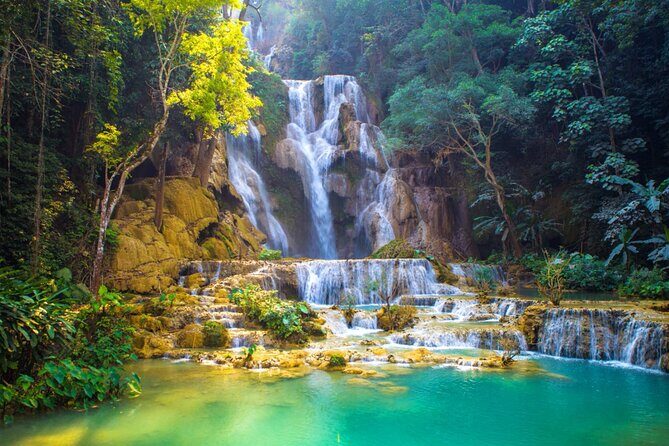 Kuangsi waterfall with sunset view Mekong cruiser Pakou Cave - Who Will Appreciate This Tour?