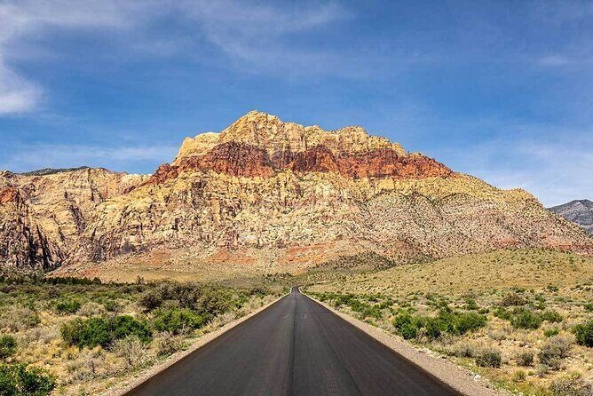 Mojave Desert, Red Rock Sign, Seven Magic Mts - Discovering Red Rock Canyon: Nature’s Sculpted Marvels