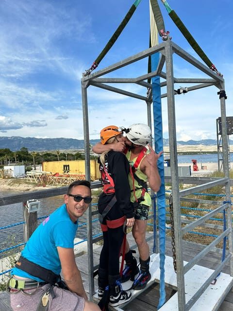 Novalja: Zrce Beach Tandem Bungee Jumping Experience - Authenticity and Reviews