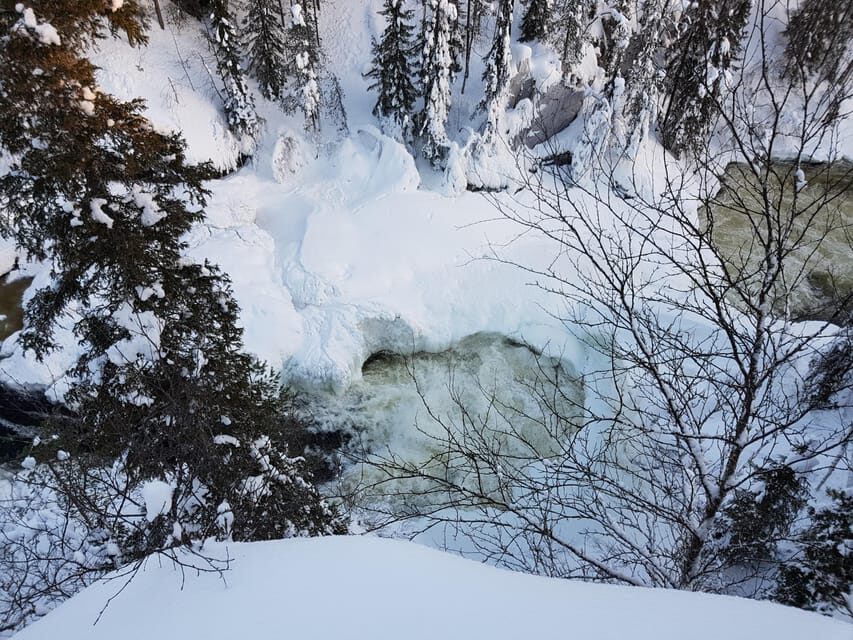 Oulanka National Park rapids with snowshoes - The Value of the Experience