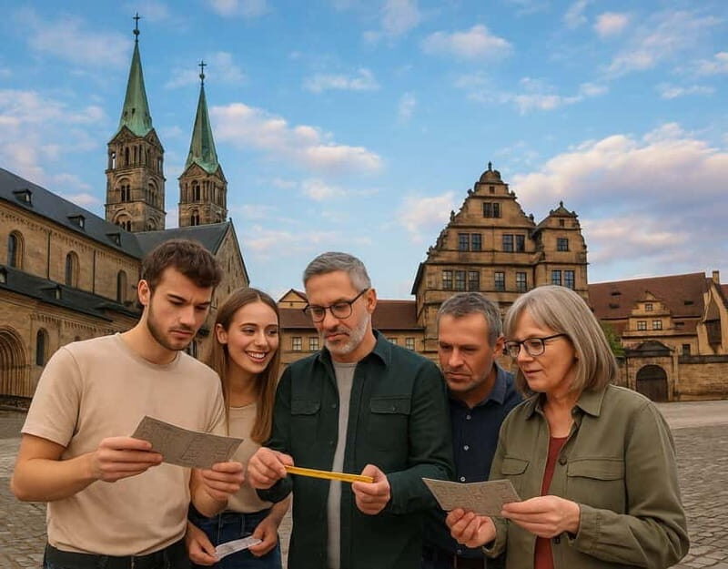 Outdoor Escape Game with puzzle backpack Bamberg: The Secret of the Horseman - The Itinerary and Experience in Detail