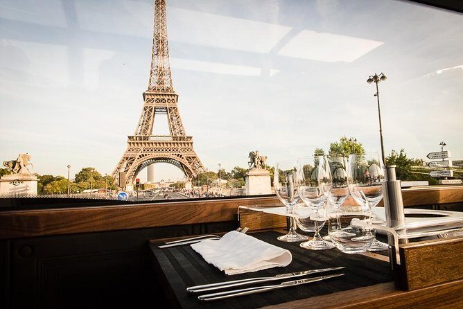 Paris Bustronome Gourmet Sightseeing Dinner on a Panoramic Bus - Key Points