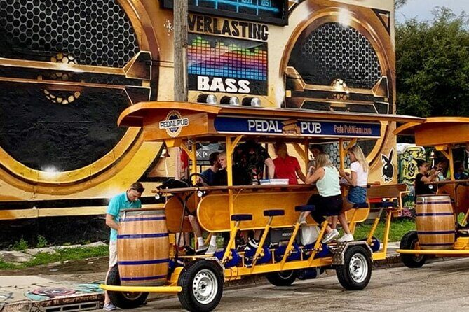 Pedal Pub Miami Wynwood Graffiti Bar Tour Individual Seats - The Itinerary Breakdown