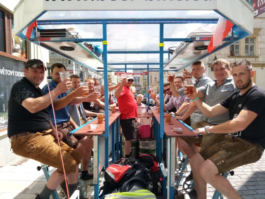 Pilsen: 1.5-Hour Beer Bike with Unlimited Beer - The Itinerary in Detail