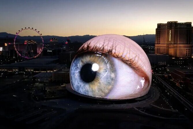 Private 1.5 Hour Sphere Las Vegas Guided Tour in an EVR car - The Itinerary and Viewpoints
