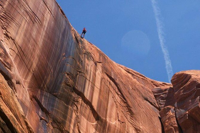 Private 3/4 Day Canyoneering Tour in Moab - The Big Finish: The 220-Foot Rappel