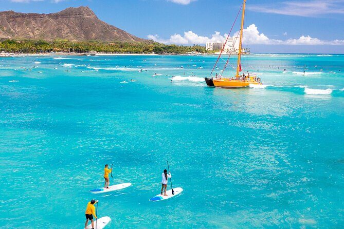 Private Group SUP Duo by Waikiki Beachboys at the Royal - From the Water: Visuals and Atmosphere