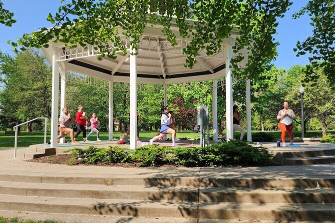 Shared Yoga and Coffee Experience On The Trolley Pub - The Itinerary in Detail