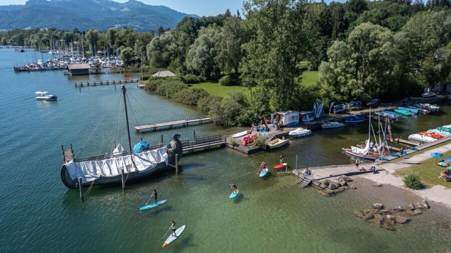 Stand Up Paddling at lake Chiemsee - The Scenery and Surroundings
