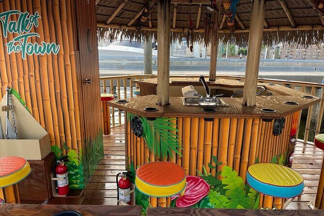 Sunset Tailfins Tiki Boat Crab Island(1.5Hours) - Fireworks & Nighttime Magic