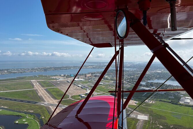 Town of Galveston Tour, Open Cockpit Biplane Ride - An Authentic Look at the Flight Experience
