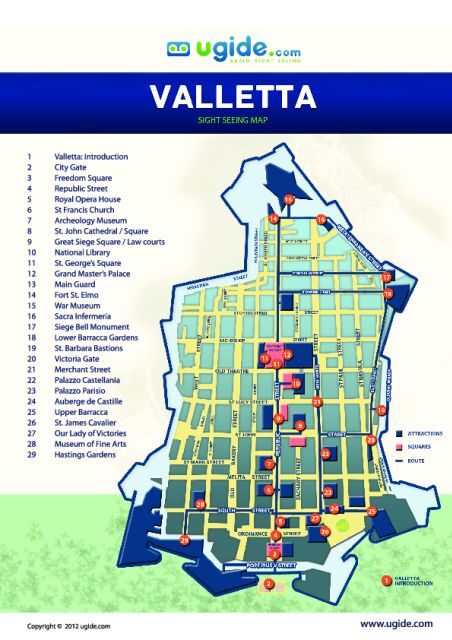 Valletta: Self-Guided Audio Tour, Map and Directions - What You Can Expect from the Valleytta Audio Tour