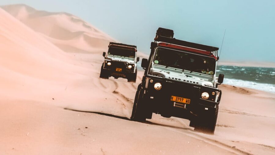 Walvis Bay: Dolphin Cruise, Pink Lakes and 4x4 Dune Drive - Exploring the Walvis Bay Marine and Desert Adventure