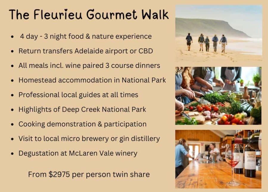 Adelaide: Fleurieu Gourmet 4-Day Walking Tour - Exploring Deep Creek National Park