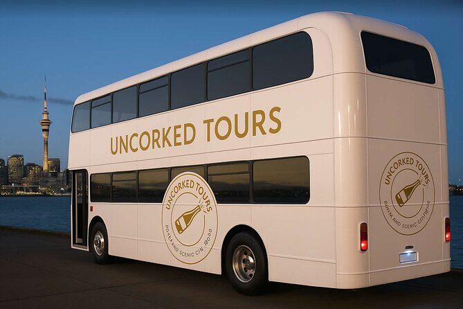 Auckland Scenic City TourTasting NZ Wines + Food onboard the bus - The Scenic Route Through Auckland
