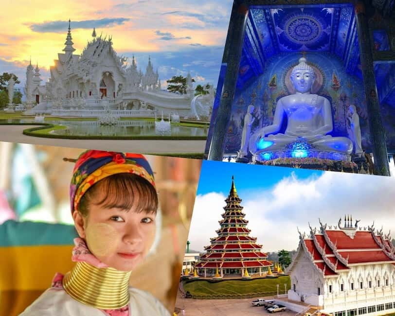 Chiang Mai: Chiang Rai Temples and Long-Neck Karen Village - The Blue Temple (Wat Rong Suea Ten): A Visual Feast