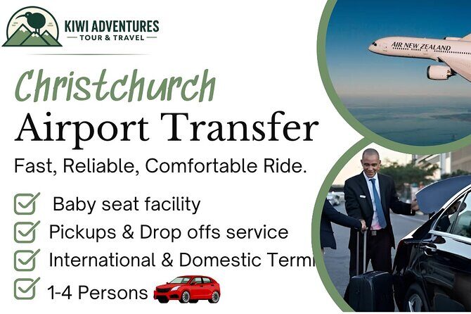 Christchurch INTL Airport Car Transfer to City max 4 persons - What the Service Looks Like in Practice