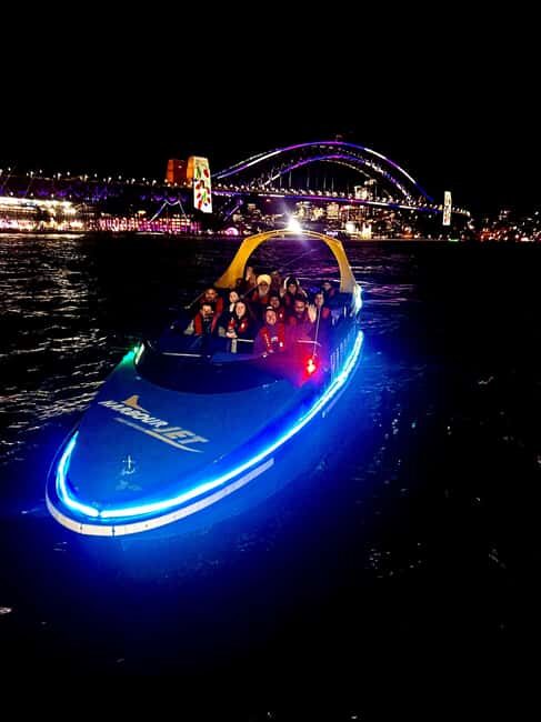 Darling Harbour: Slow Jet Boat Cruise Vivid Sydney - Key Points