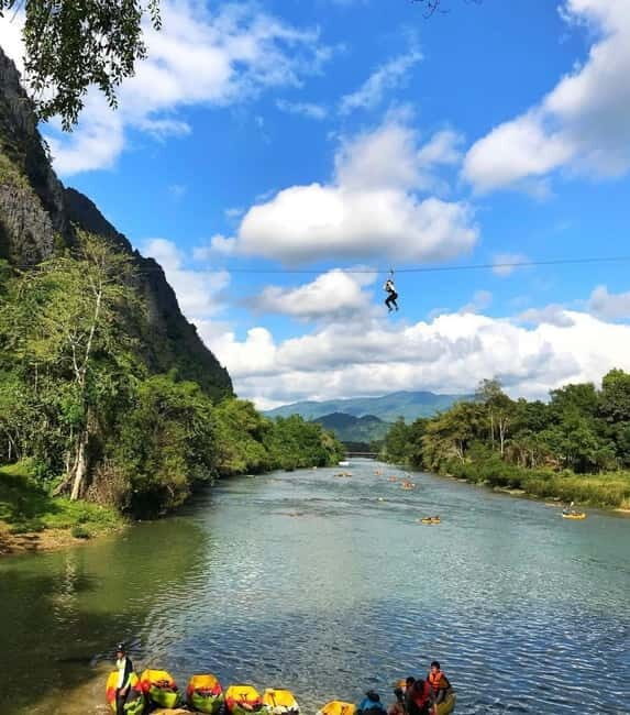 From Vientiane: Vang Vieng Tour with Cave Kayak & Zipline - Transportation and Group Dynamics