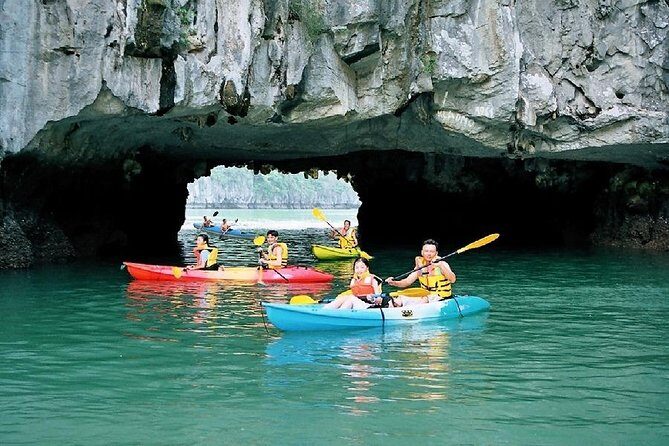 Halong Bay Day Trip 6-Hour Cruise Tour [Round-Trip Highway] With Lunch, Sea Kayak or Bamboo Boat (Row Boat) - On Arrival at Halong Bay