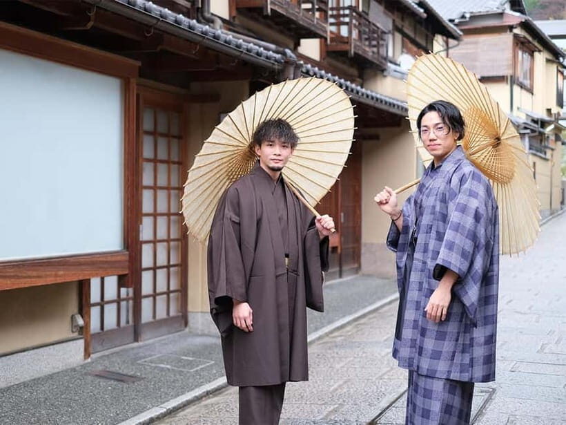Kyoto Kimono Rental mimosa Kimono/Yukata Rental Men's Plan - What to Expect During Your Rental Day