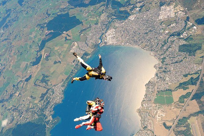 Lake Taupo 12,000-Foot Tandem Skydiving - The Moment of Truth: Freefall and Parachute Ride
