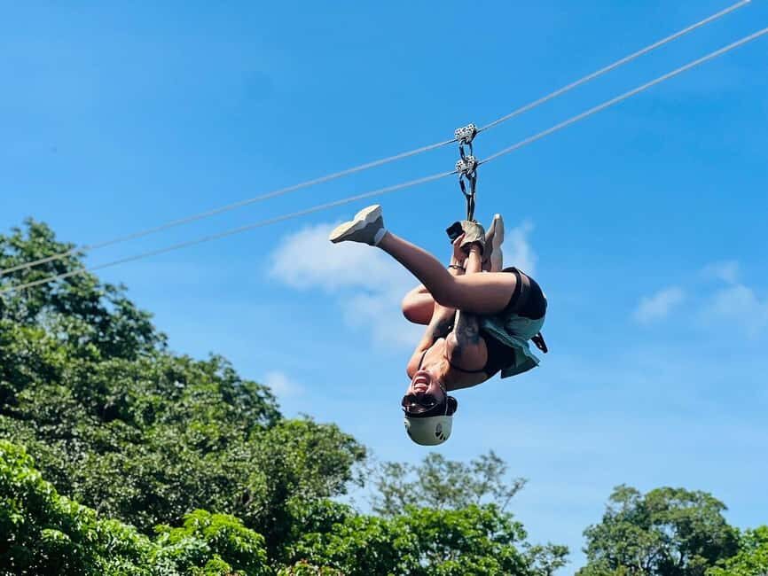 Largest Zipline & Cave Exploration from sigatoka coral coast - The Zipline Experience: High above the Islands
