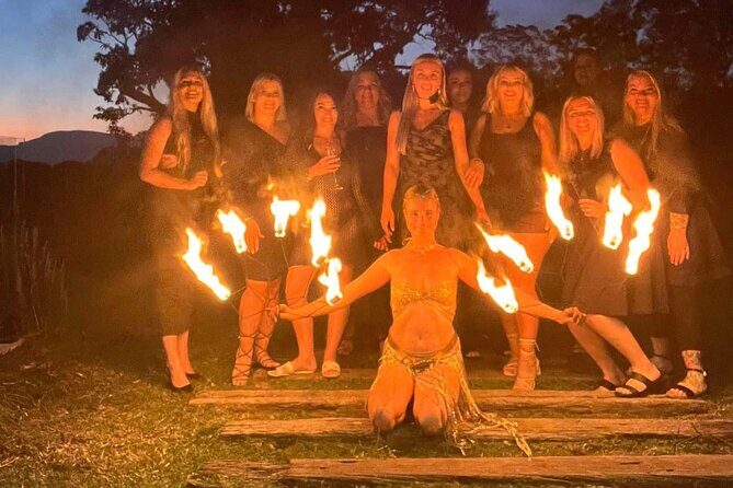 Luxury Fire Performance - The Setting: Byron Bay’s Beach at Sunset
