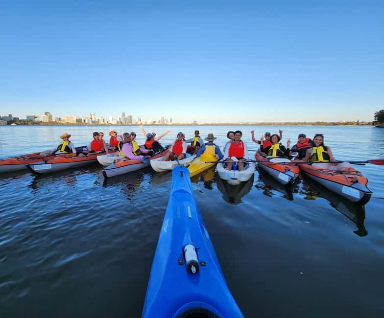 Perth: Swan River Kayak Tour with Wine & Cheese - Sunset and the Cheers