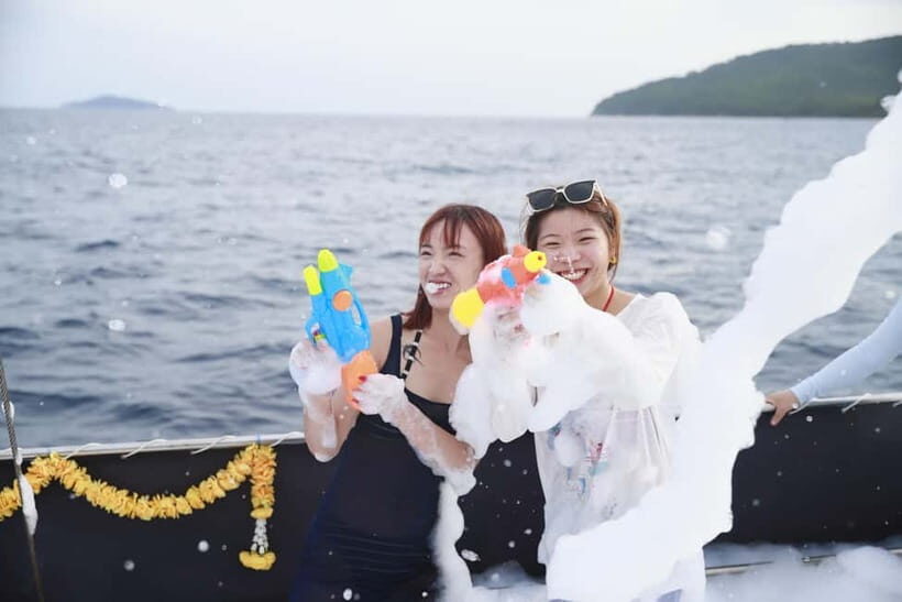 Phuket: Racha & Coral Island Catamaran Tour With Foam Party - What’s Included and What’s Not